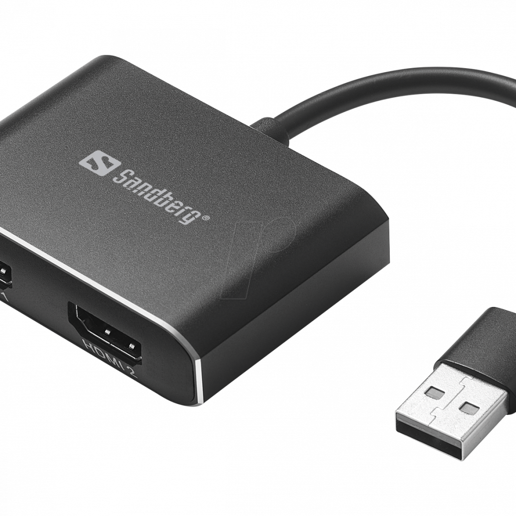 USB-A to 2x HDMI Adapter | WPC-Timing